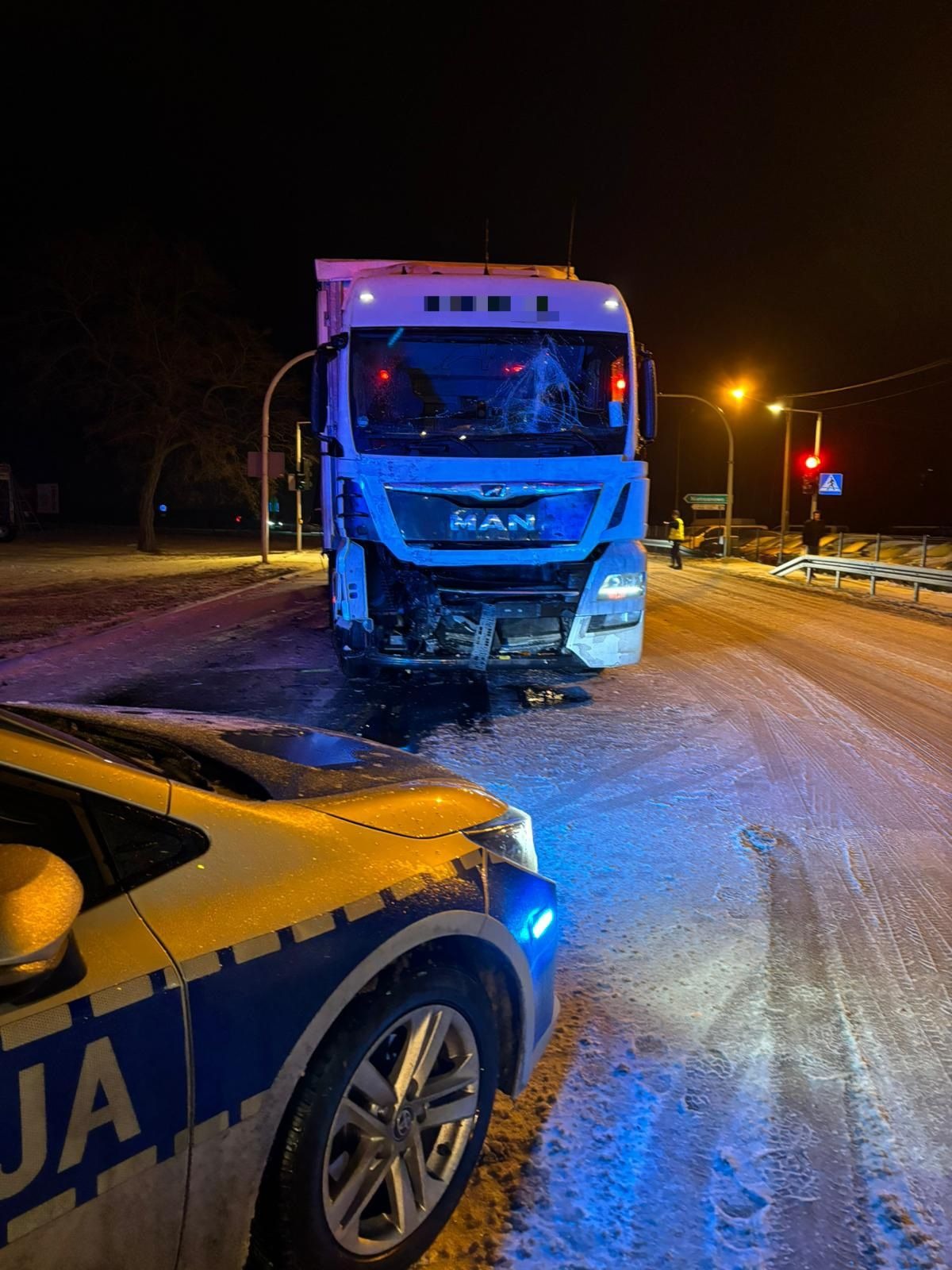Utrudnienia na DK11 w regionie. Zderzenie ciężarówek